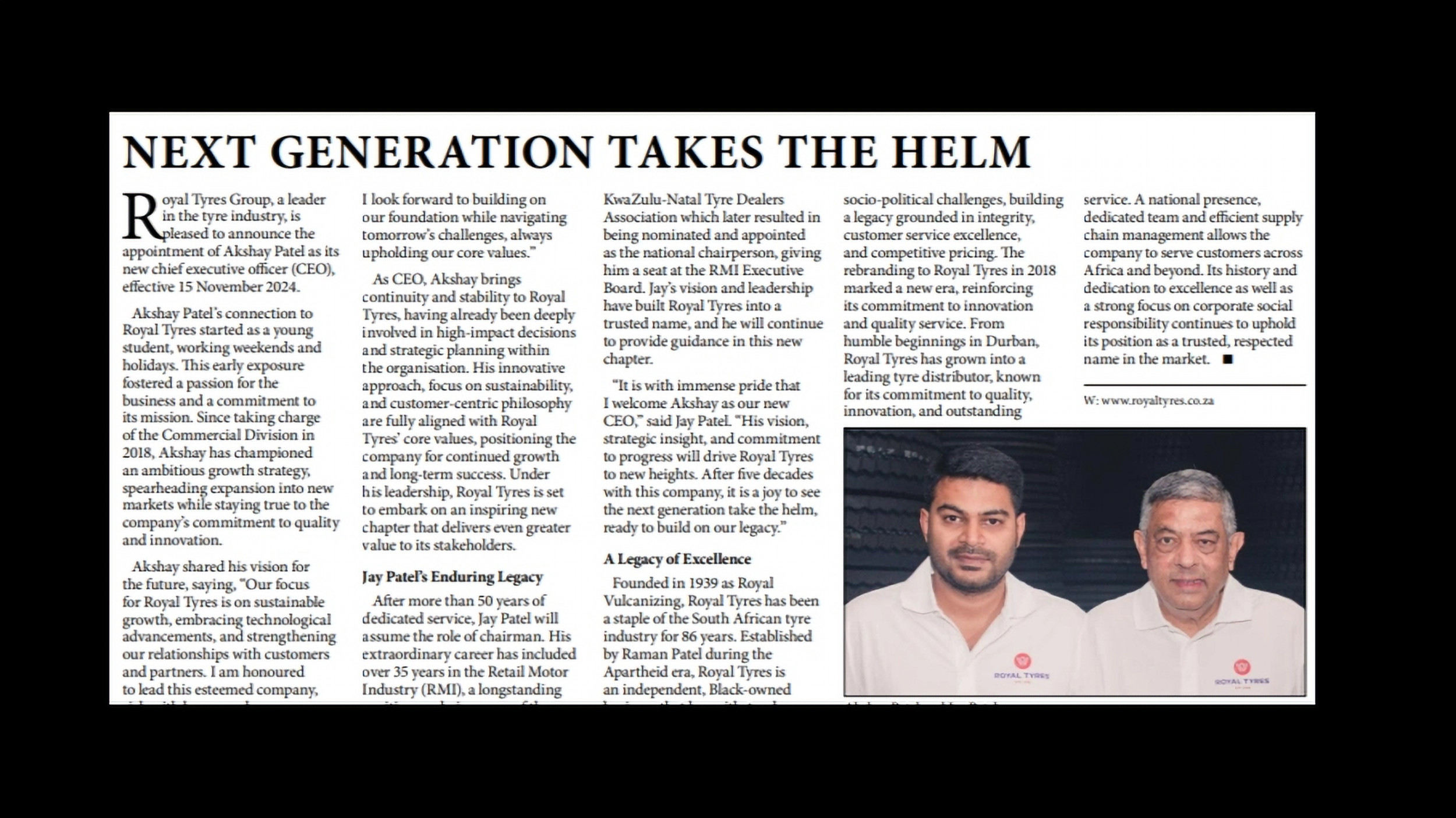 Next Generation Takes the Helm at Royal Tyreshttps://static.wixstatic ...