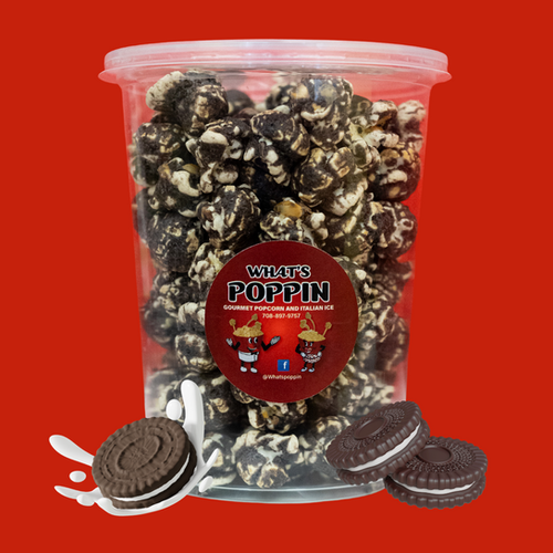 Cookies-N-Cream Gourmet Popcorn | What's Poppin Gourmet popcorn