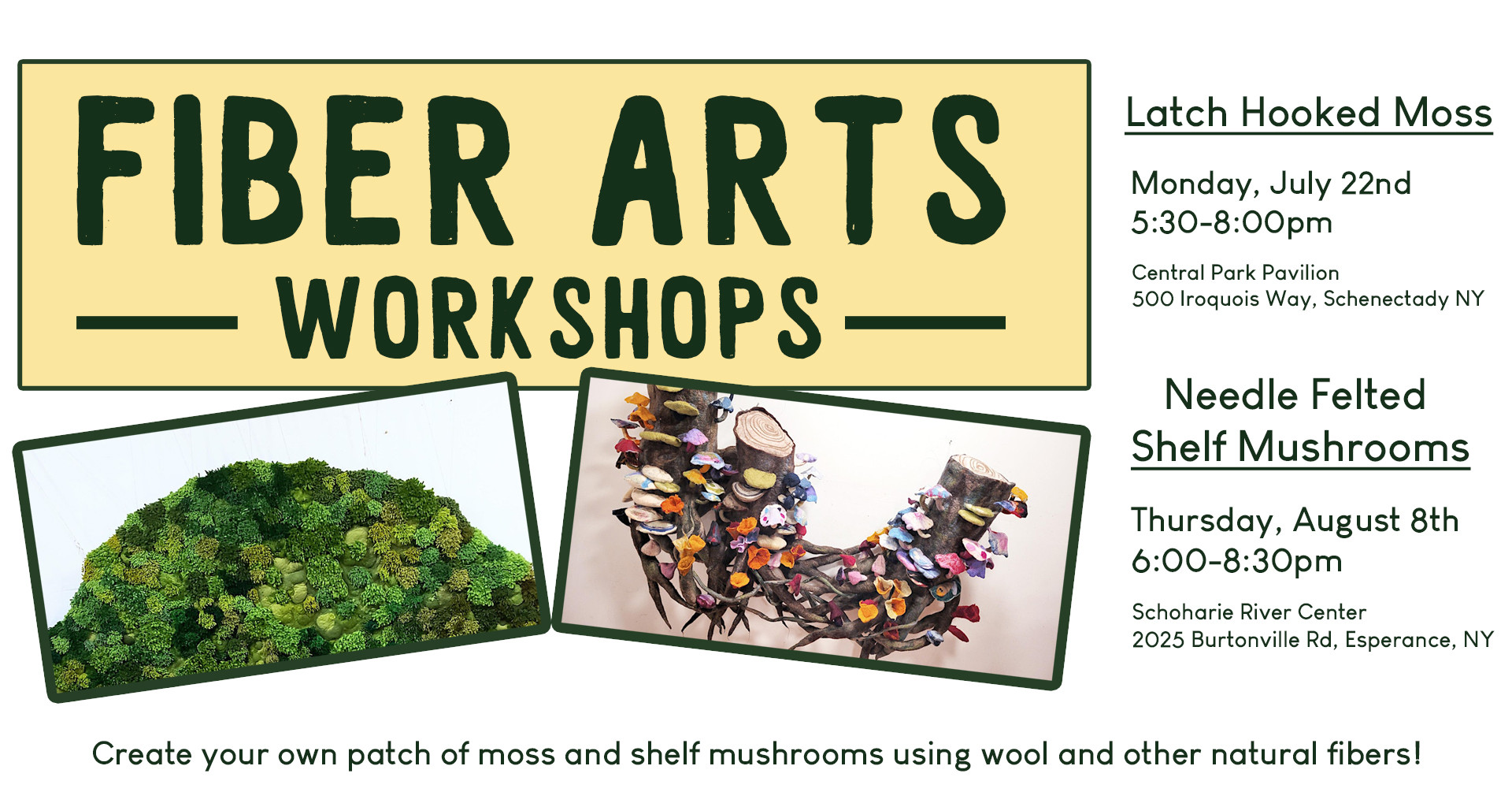 Fiber Arts Workshops | SchoharieRiverCenter