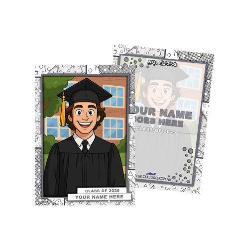 “Class Act” – Graduation Trading Card (Holo Silver Edition) | MCM Graphics