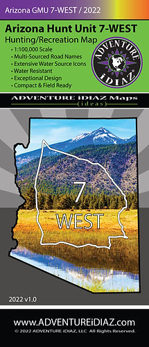 -- Arizona Hunt Unit 7 West Map | ADVENTURE iDIAZ