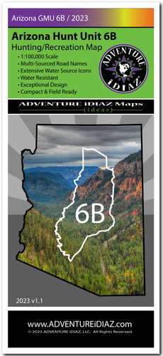 Arizona Hunt Unit 6B Map | Elk, Deer & Oak Creek–Sycamore Canyon Guide