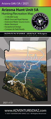Arizona Hunt Unit 5A Map | Arizona Hunting Maps
