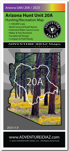 Hunt Unit 20A Arizona Map | Bradshaw Mountains Outdoors