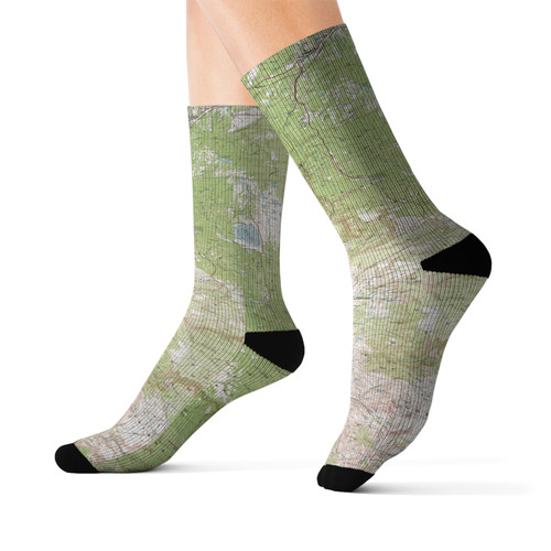 Arizona Map Socks; Topographic Hunt Unit 6A & 6B Region | ADVENTURE iDIAZ