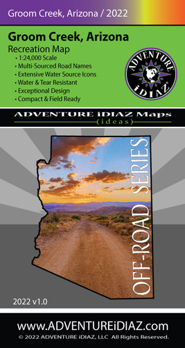 Arizona Off-roading 4WD Maps; Groom Creek / AZ ATV 4x4 Maps / Arizona ...