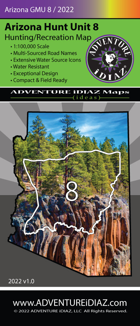 Arizona Hunt Unit 8 Map; An Essential For Your Outdoor Adventure