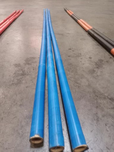 8' x 1" Blue Taped Bamboo Poles (Packed 50 Poles per Bale ...