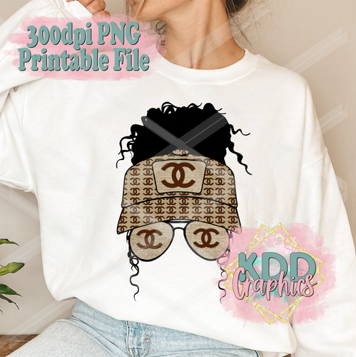 Chanel Monogram - Messy Hat - Tan Canvas - Brown CC - Curly Hair ...