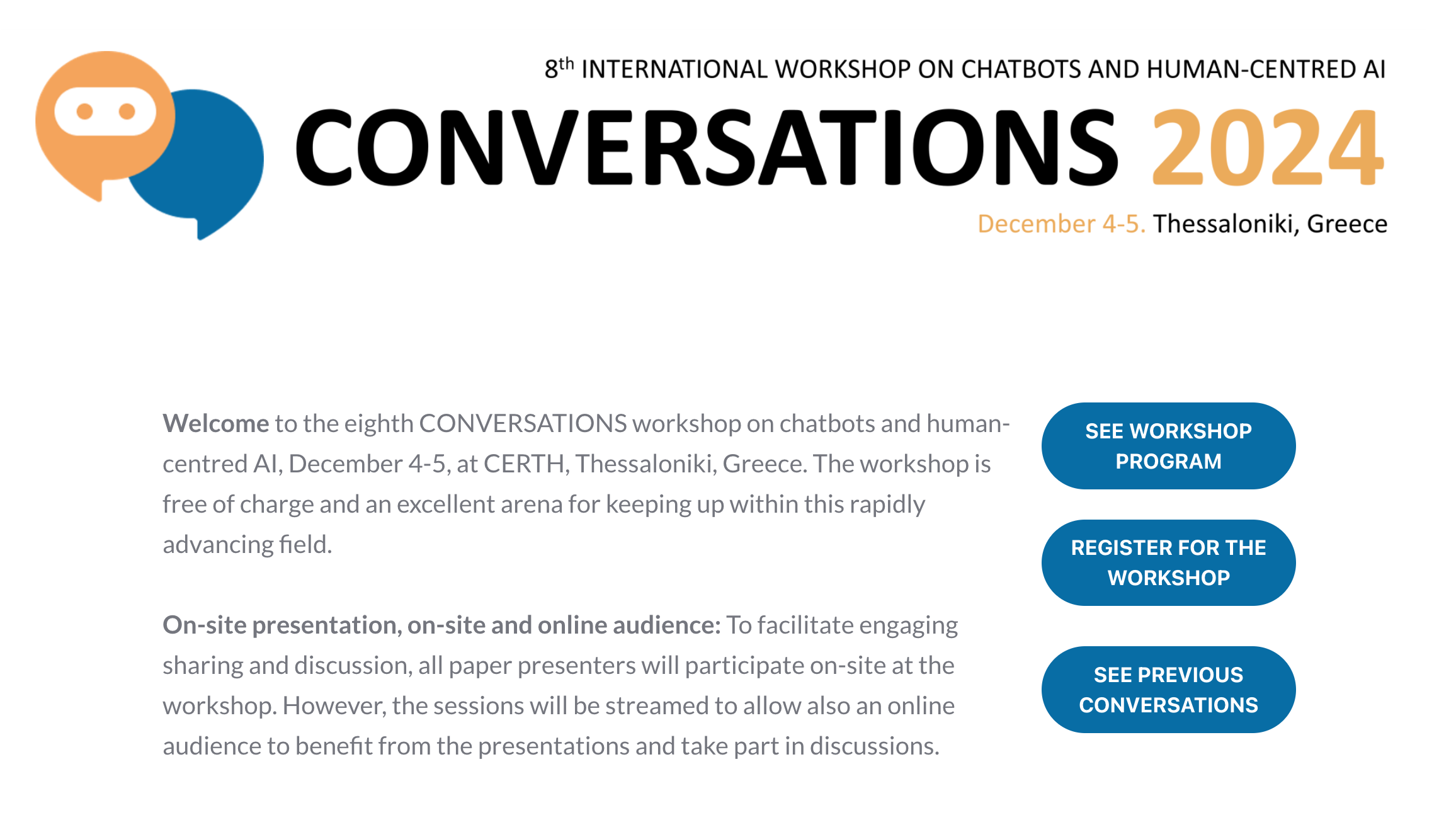 Join THEMIS at CONVERSATIONS 2024: Exploring the Future of Chatbots and Human-Centered AI