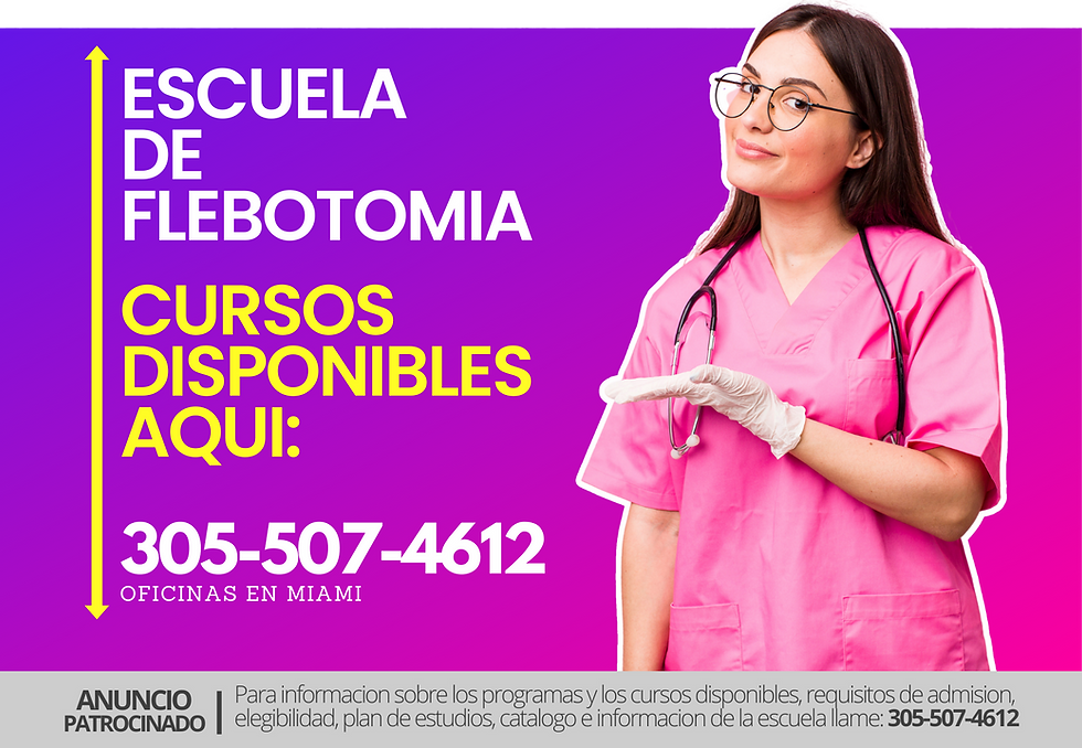 Curso de flebotomia en línea en Miami