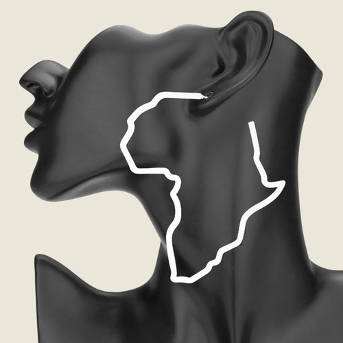 "Afrika" Africa Shaped Earrings | Neckology 101