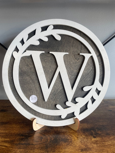 Personalized Wood Initial Sign | BayOwns Vendor Marke