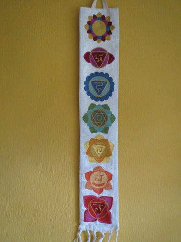 Reiki Charged Chakra Alignment Banner : Small Size- Length 65cm x Width ...