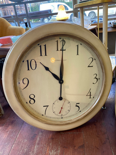 Oversized Ethan Allen wall clock | Battlefield Restoration