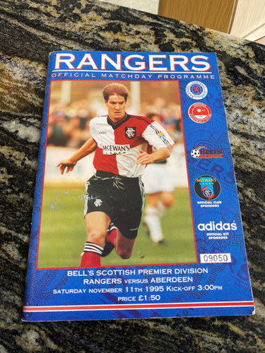Rangers official match day programme | Battlefield Restoration