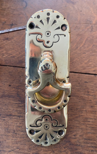 Antique brass door bell pull | Battlefield Restoration