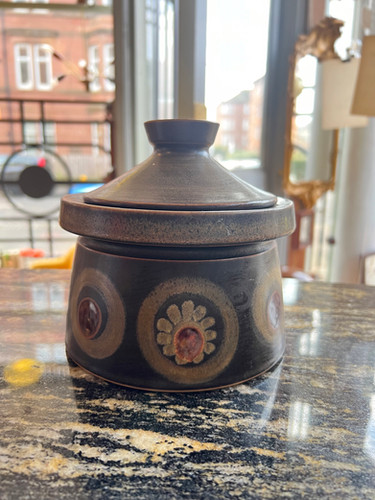 Denby arabesque storage pot | Battlefield Restoration