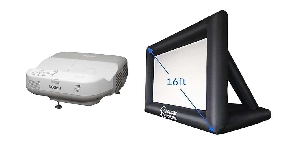 Projector and Inflatable Screen Party Pack HIRE | LifeLike Atmospheres