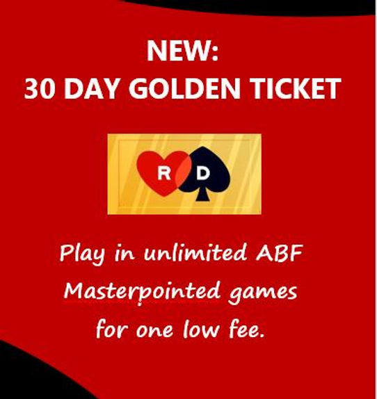 New: 30 Day Golden Ticket