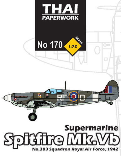1/72 Supermarine Spitfire Mk.Vb - 303 Squadron Royal Air Force, 1942 | Thaipaperwork
