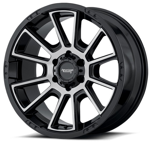 20X9 AMERICAN RACING AR933 INTAKE BLACK MACHINED | Wheel Market