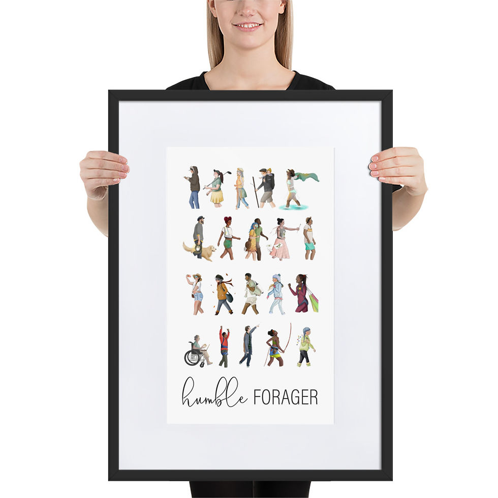 Humble Forager Explorers Framed Poster | Humble Forager