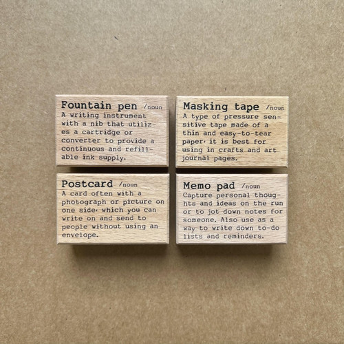 Liberty.hk - Dictionary series stamp (fountain pen) | oneministore