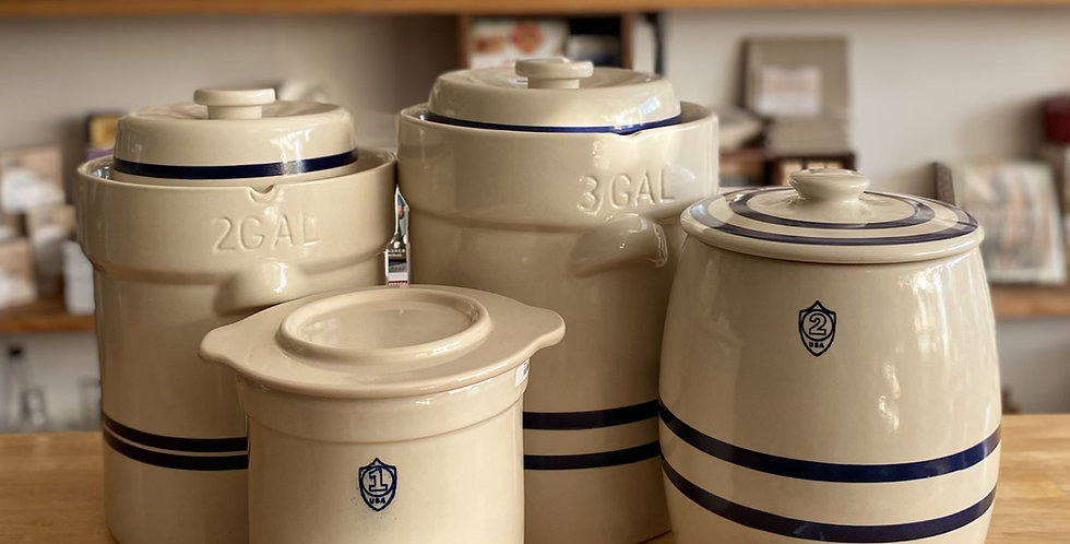 Stoneware Fermentation Crocks | preserved