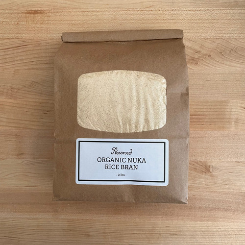 Organic Nuka Rice Bran | preserved