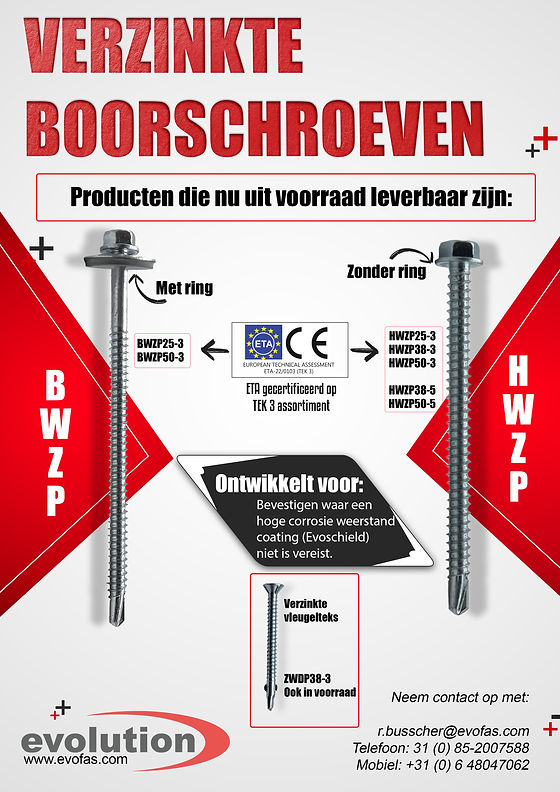 Flyers | Evolution Fasteners Hillegom, Nederland