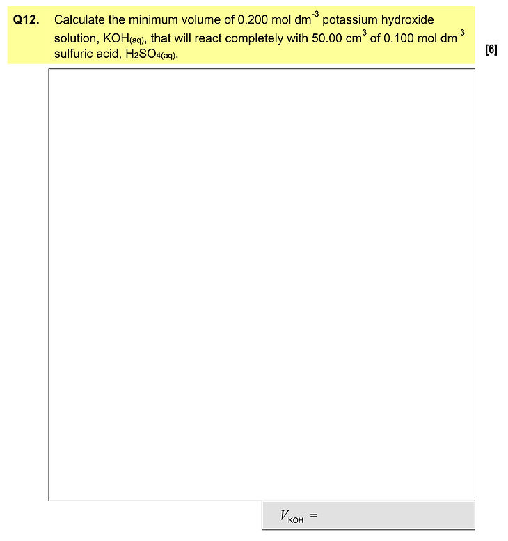 unstructured acid-alkali/base titration problems
