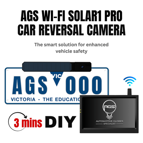 AGS Wi-Fi Solar 1 Pro Car Reversal Camera | AGSAGS