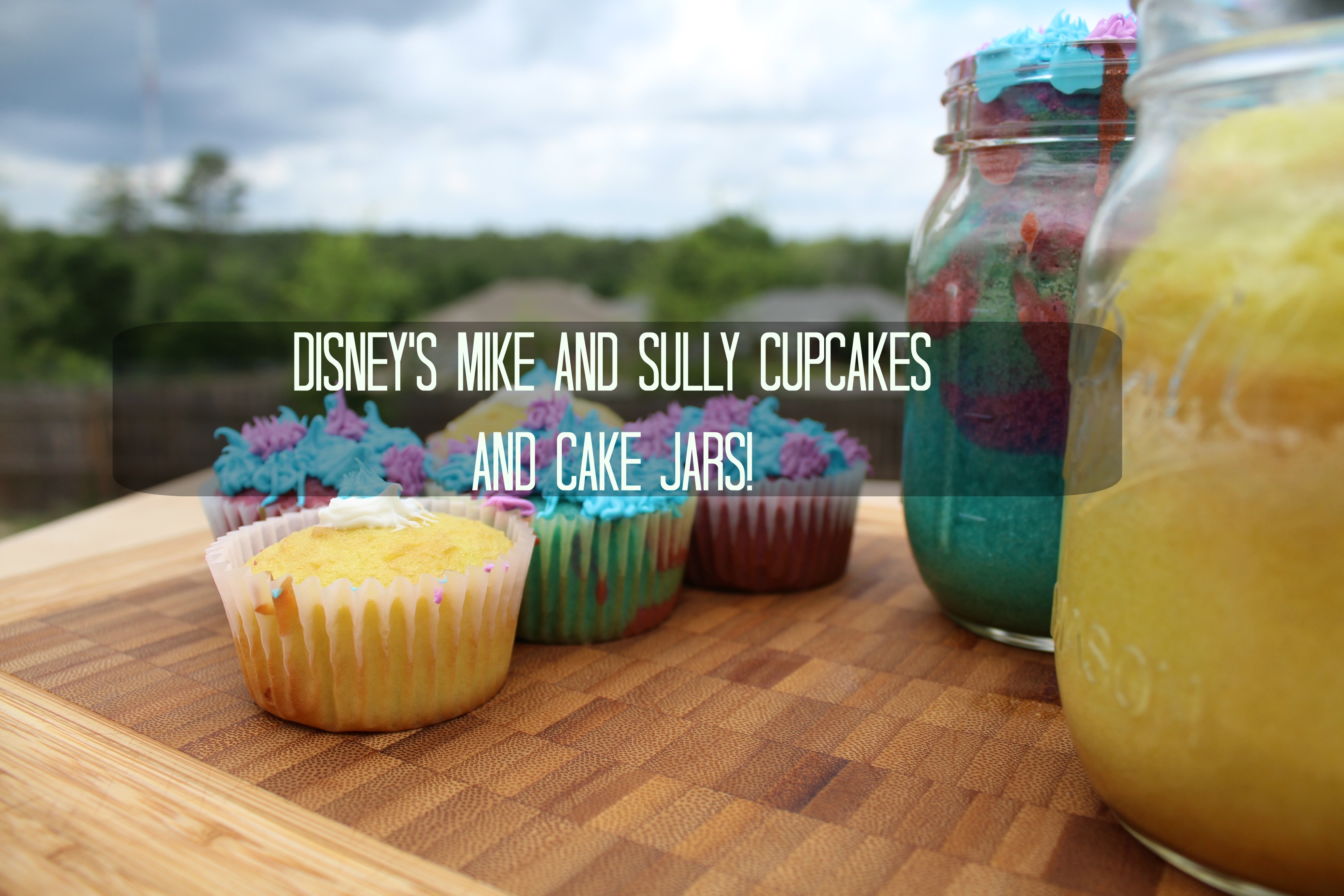 Disney Flavored: Disney's Pixars Mike and Sully Cupcakes and Cake Jar!