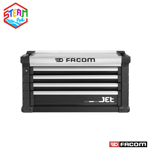 FACOM JET 系列 4 模組 4 抽屜工具頂櫃 (黑色) JET.C4NM4A | STEAMPOOL 史丹堡總代理