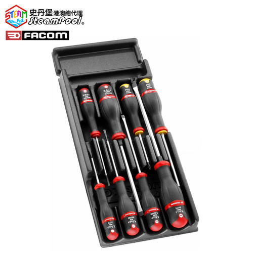 FACOM Protwist® 專業螺絲批 8 支裝 (十字一字) MOD.A1 | STEAMPOOL 史丹堡總代理