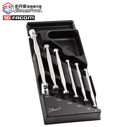 FACOM 可調角度套筒扳手 6 支裝 MOD.66A-1 | STEAMPOOL 史丹堡總代理