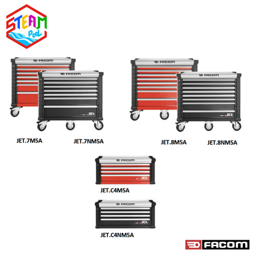 FACOM JET 系列 5 模組工具車系列 JET.M5A | STEAMPOOL 史丹堡總代理