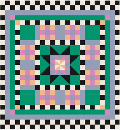 Flower Checks Full Moon Quilt Kit | Full Moon Fabric Co