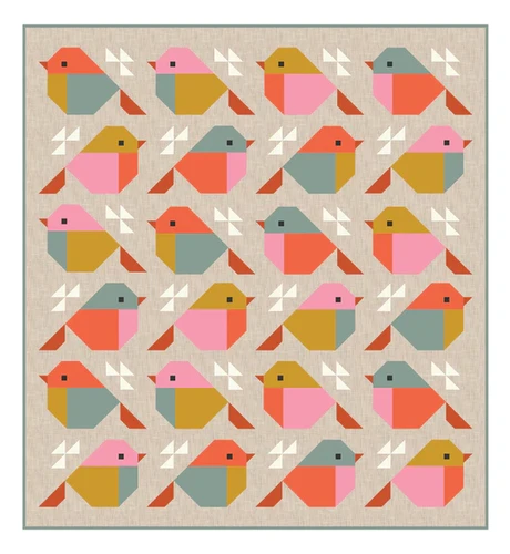 Sparrows Quilt Kit 1 | Full Moon Fabric Co