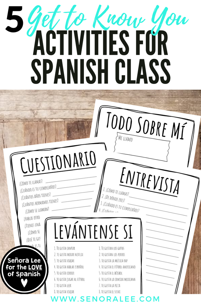 Five Get-to-Know-You Activities for Spanish Class