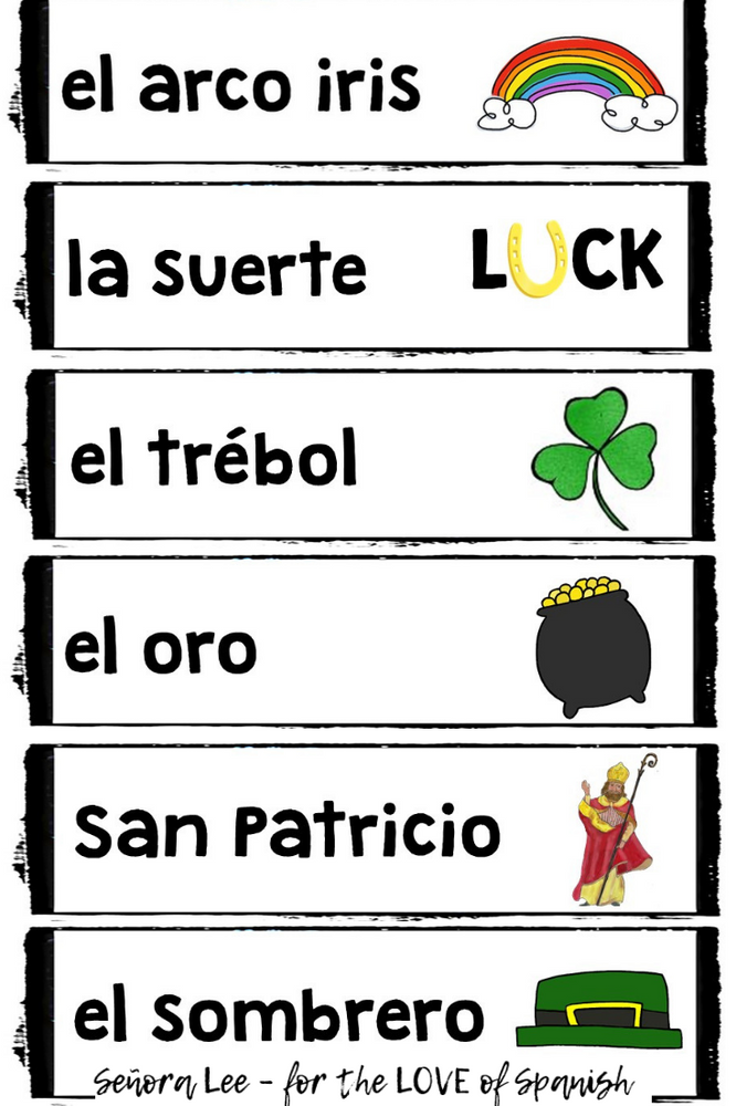 St. Patrick's Day Activities for Spanish Class