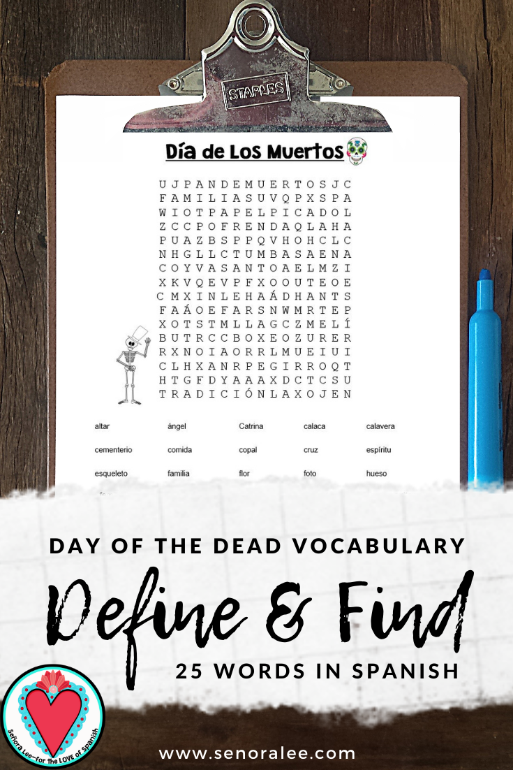 Day of the Dead Activities for Spanish Class