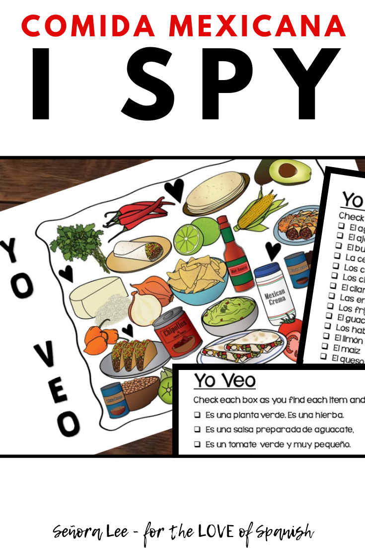End of the Year Activities for Spanish class - Mexican Food Unit