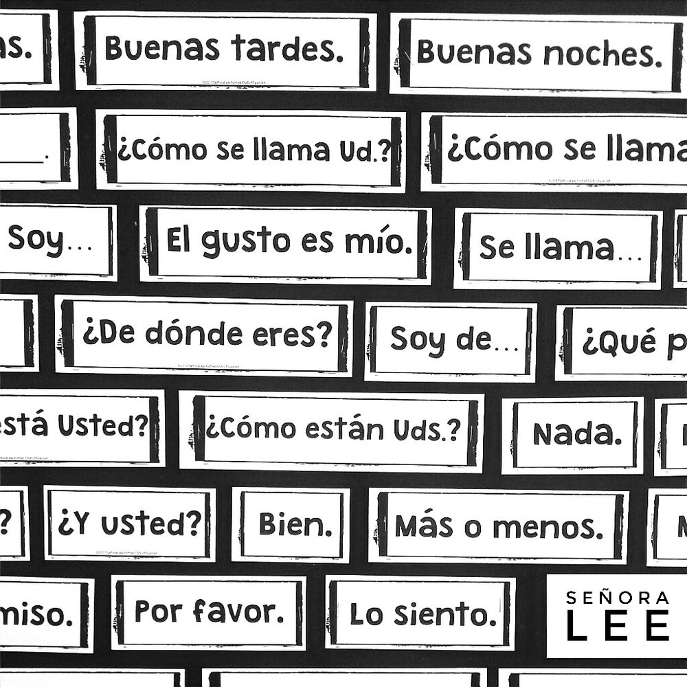 Back to School Spanish Activities