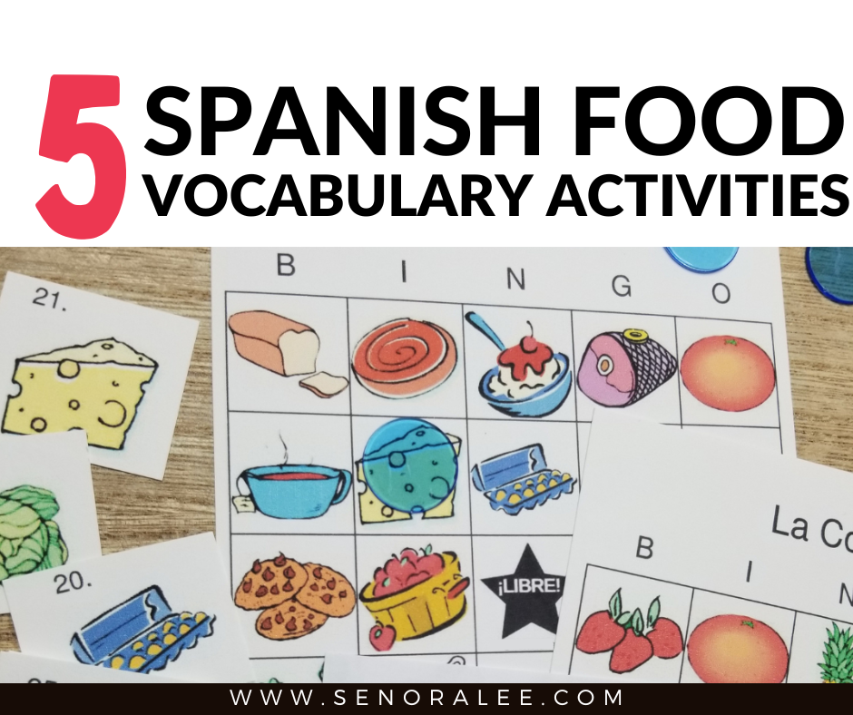 Spanish Food Vocabulary Activities
