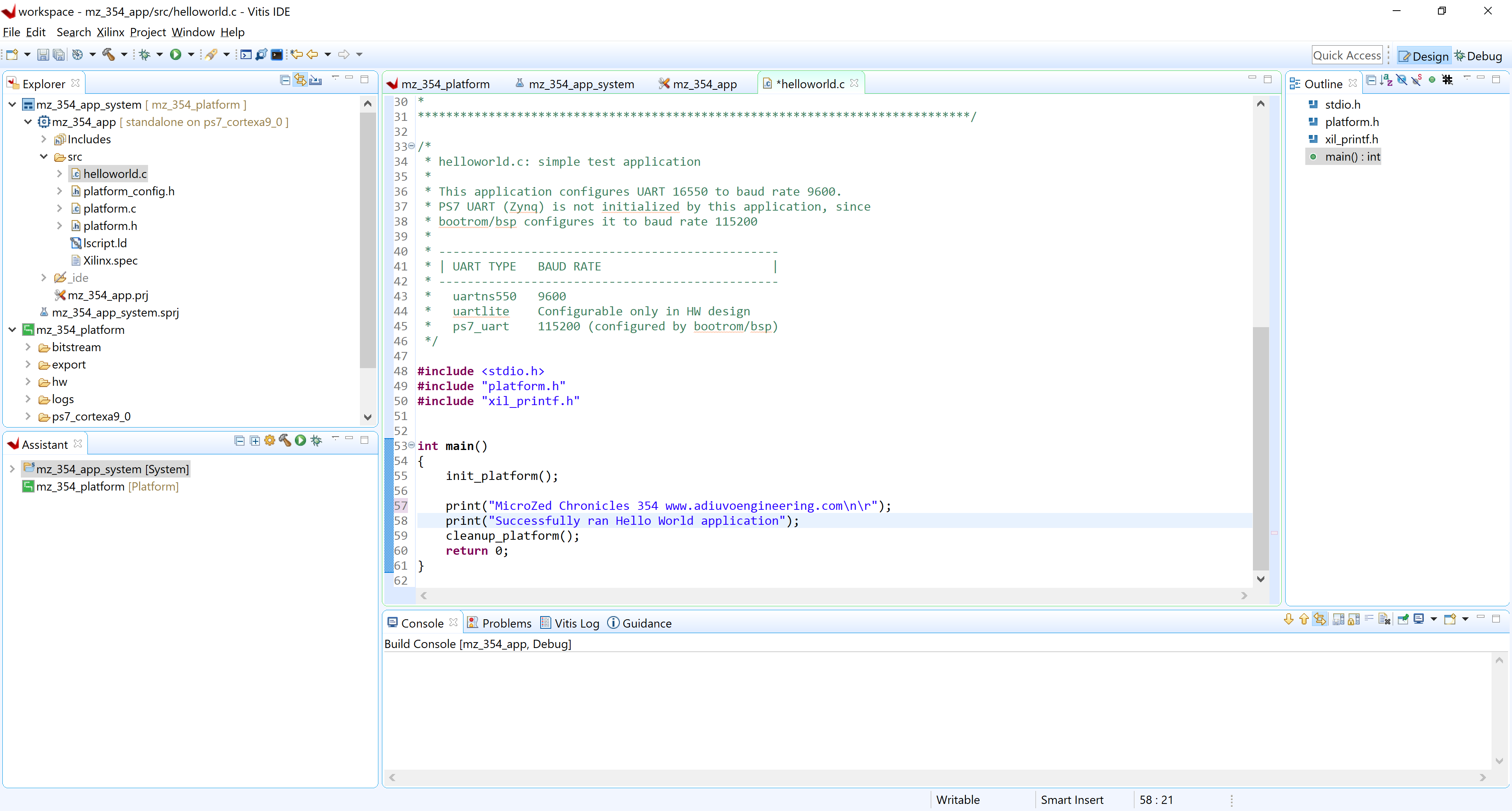 MicroZed Chronicles: MicroZed and Back Where We Started (Part Two, Creating Hello World)