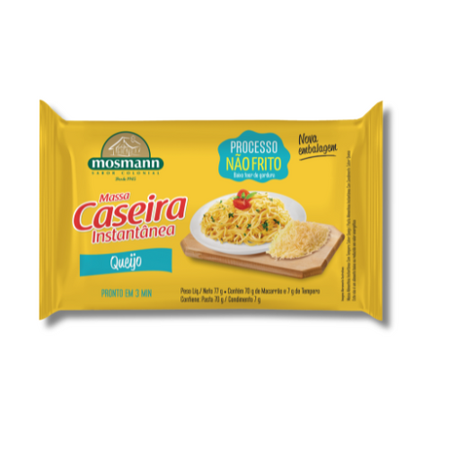 Massa Caseira Instantânea Sabor Queijo 77g | Loja Mosmann