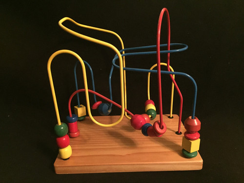 Wooden Bead Maze Roller coaster | kidsheaveninlisle
