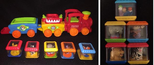 Fisher-Price Peek-a-Blocks Press & Go Train | kidsheaveninlisle
